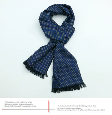 Silk Napping Scarf,Double Face Scarf For Men And Woven .Printed With Woven Shawl