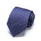 Fashion 100% Silk Necktie Navy Blue Stripe  Business Neck  Ties