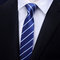 Men's Fashion Accessories Made Blue Woven Tie 100% Silk Necktie for Custom Wholesale Blue Necktie