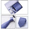 Men's Fashion Accessories Made Blue Woven Tie 100% Silk Necktie for Custom Made Gift Neckties